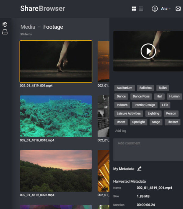 ShareBrowser Media Asset Manager - SNS (Studio Network Solutions)