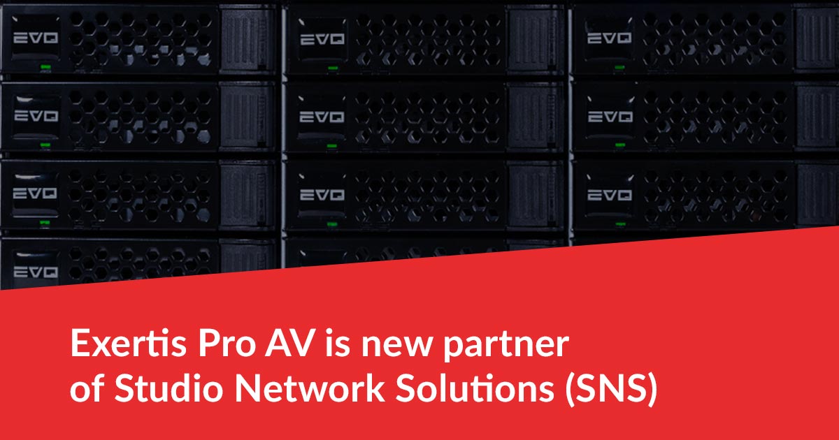 Exertis Pro AV Is New Partner of Studio Network Solutions (SNS)